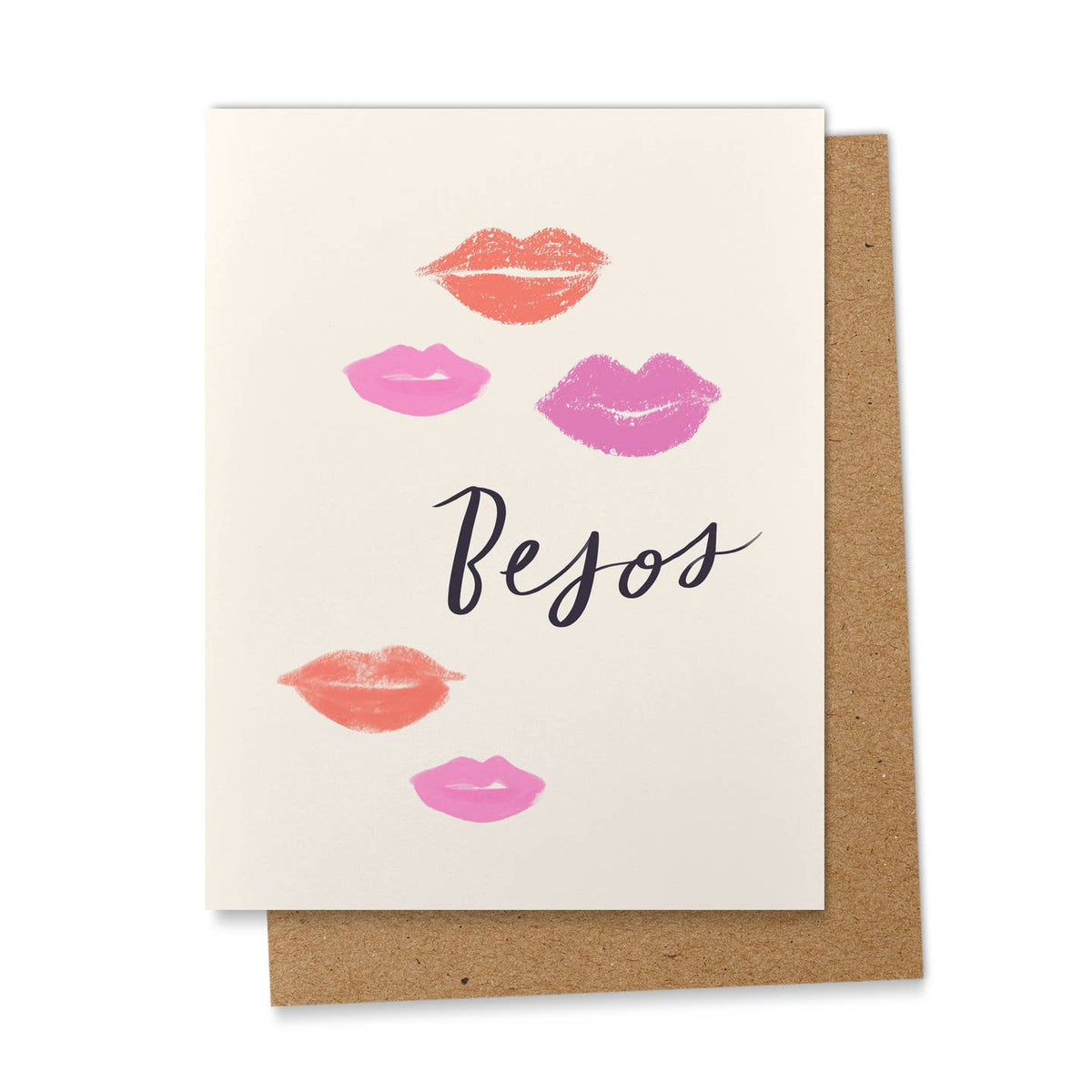Besos Spanish-Language Greeting Card – Native Poppy