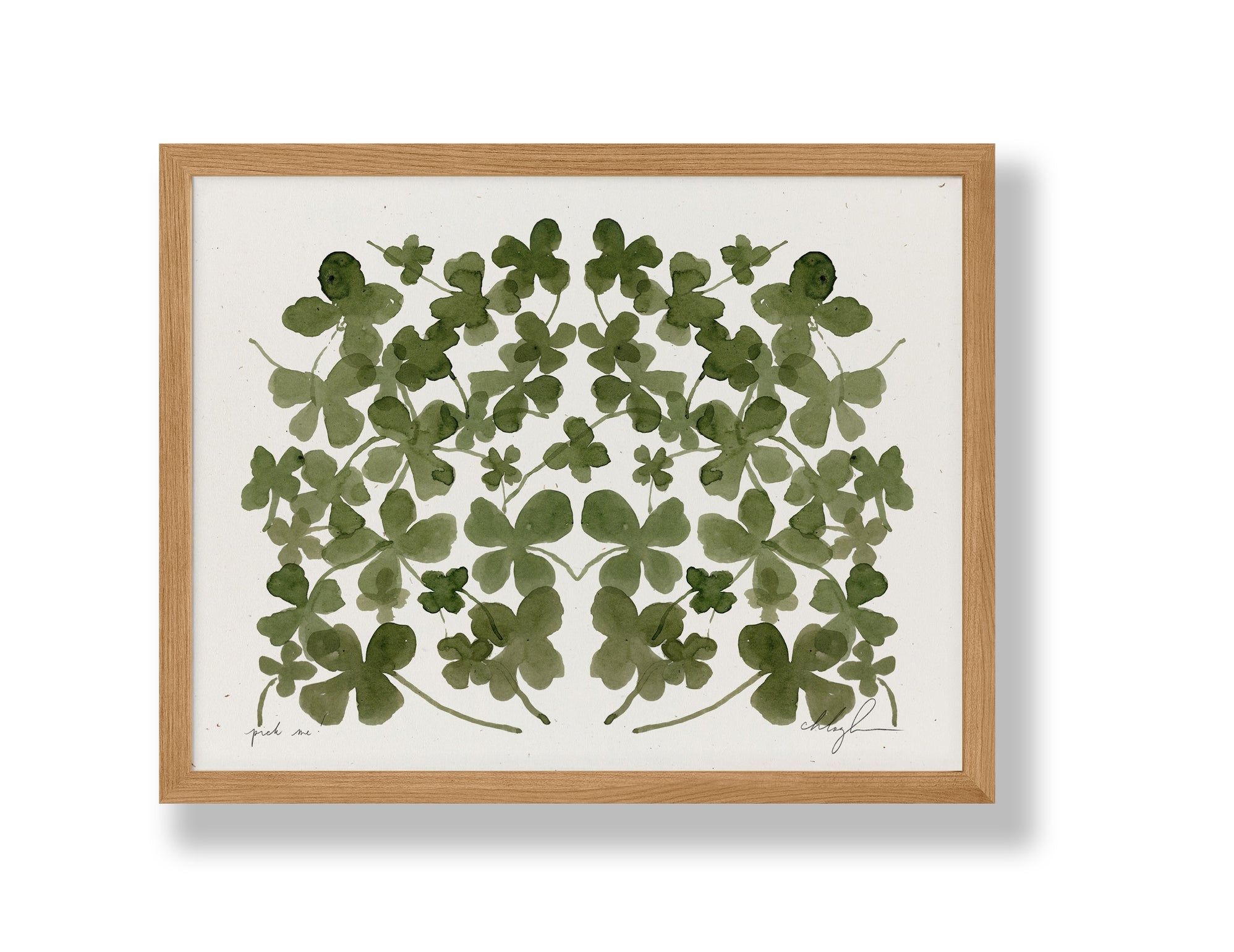 Pick Me! Clover Art Print – Native Poppy