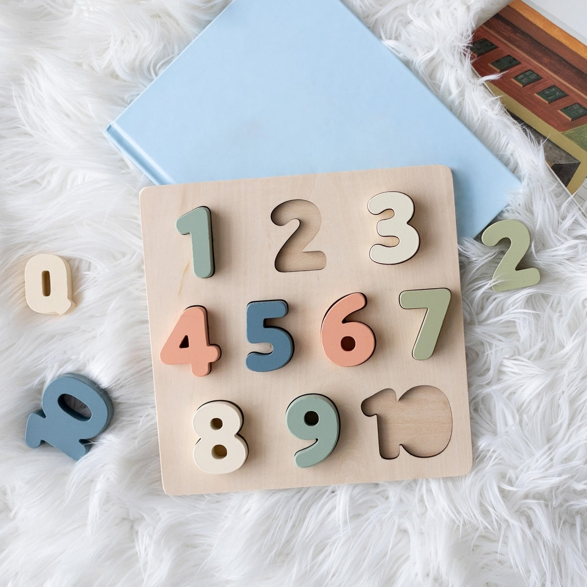 Wooden Number Puzzle | Pearhead – Native Poppy