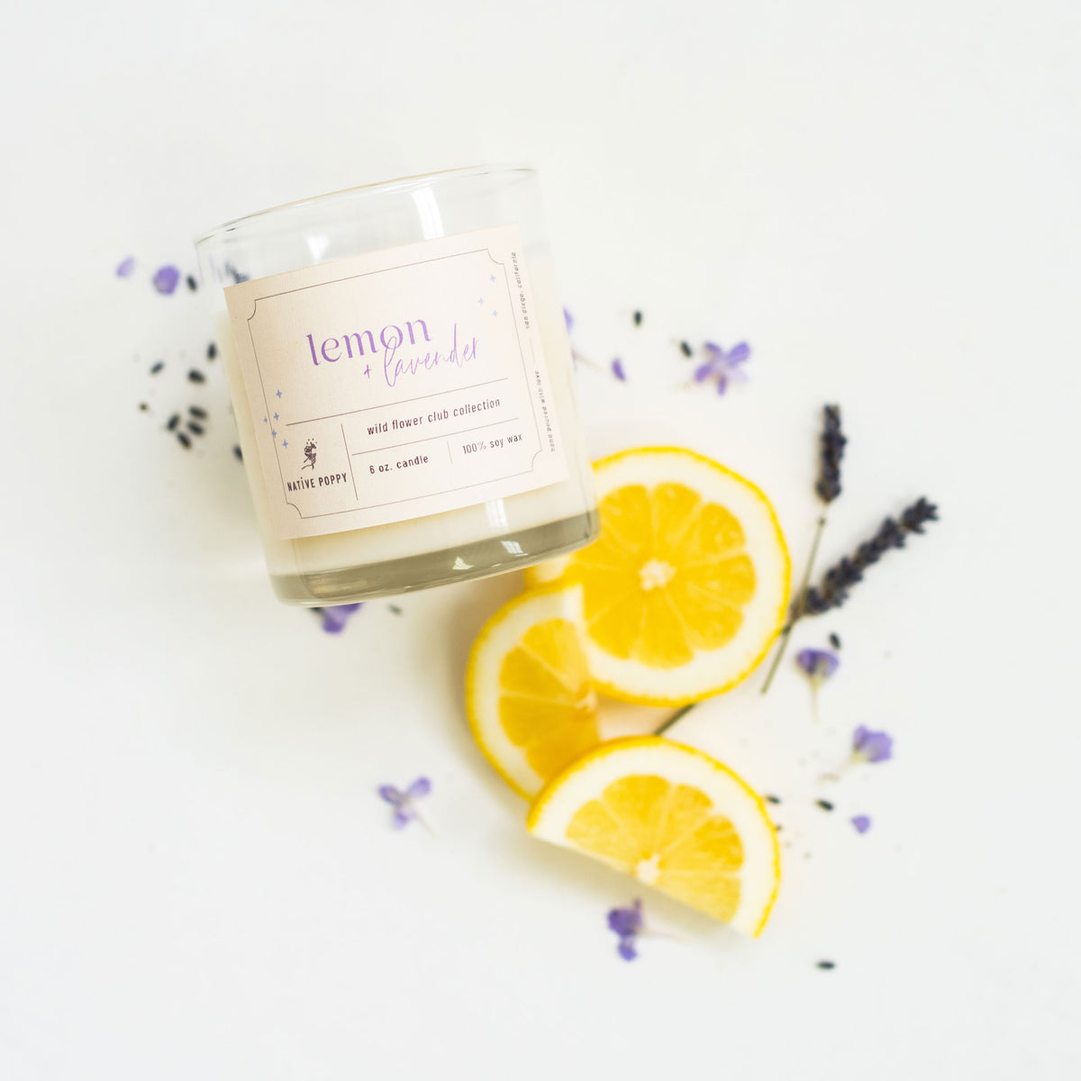 Native Poppy Wildflower Club Candle | Native Poppy